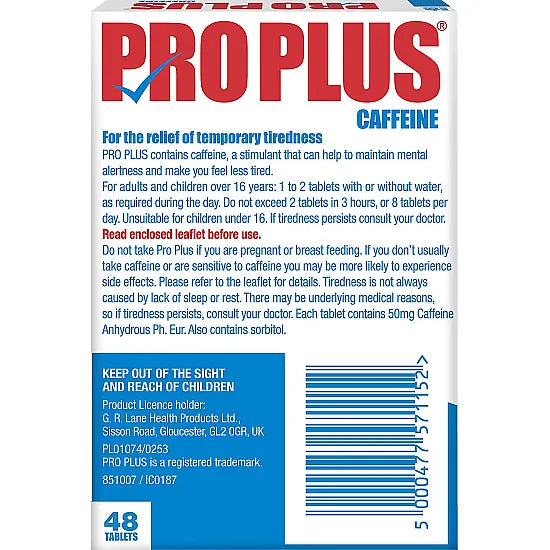 Pro Plus Caffeine — Cured Pharmacy