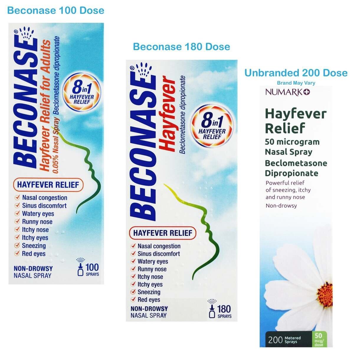 Beclometasone Hay Fever Relief Nasal Spray- 180 Dose – Cured Pharmacy