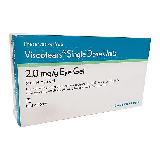 Viscotears 0.2% Dry Eye Treatment - Single Dose Units, 30 Pack