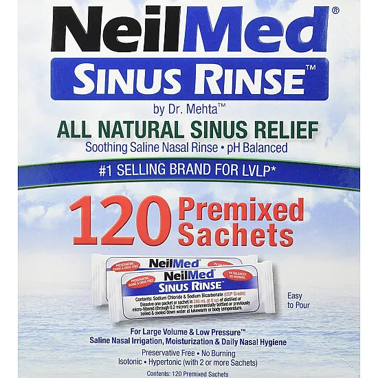 NeilMed Sinus Rinse Refill Kit - 120 Sachets – Cured Pharmacy