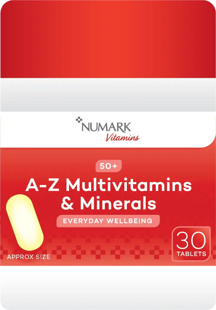 Buy Numark A-Z Multivitamins 50+ 30x6 – Senior Daily Vitamins