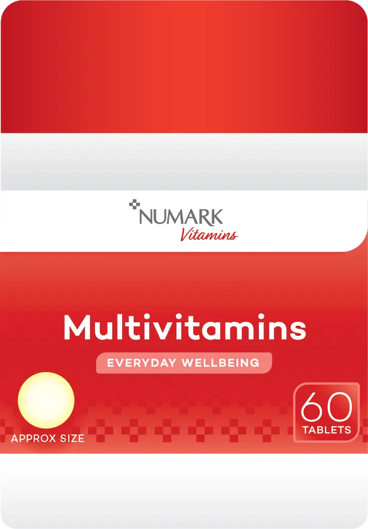 Buy Numark Multivitamin Tablets 60s – Essential Vitamins – Cured Pharmacy