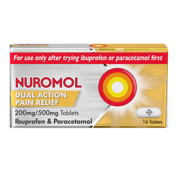 Nuromol Dual Action Pain Relief 200/500mg - 16 Tablets – Cured Pharmacy
