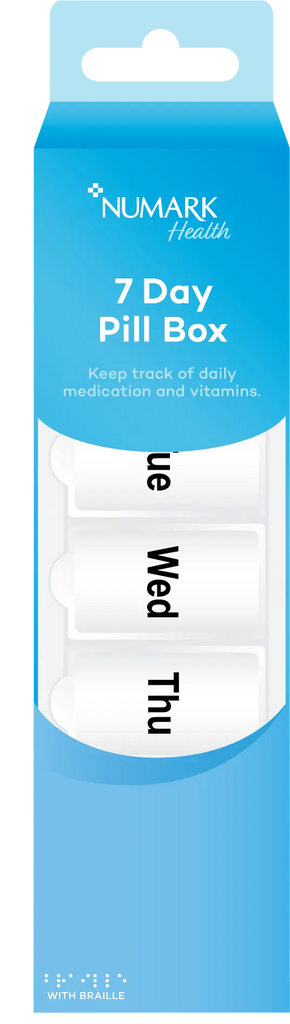 Buy Numark 7 Day Pill Reminder – Weekly Pill Box — Cured Pharmacy
