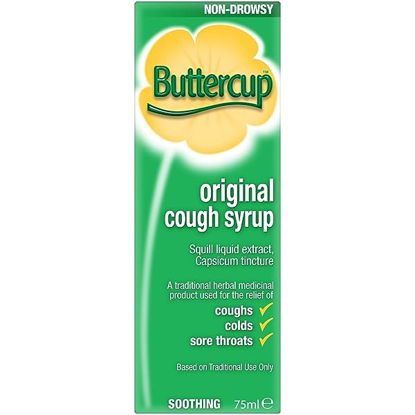 Original Buttercup Cough Syrup 75ml - Fast Relief for Coughs & Colds ...