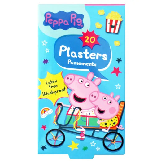 Peppa Pig Kids 20 Plasters - Fun & Protective Cartoon Bandages