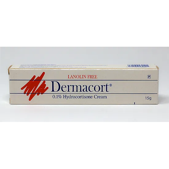 Dermacort 0.1% Hydrocortisone Cream - 15g — Cured Pharmacy