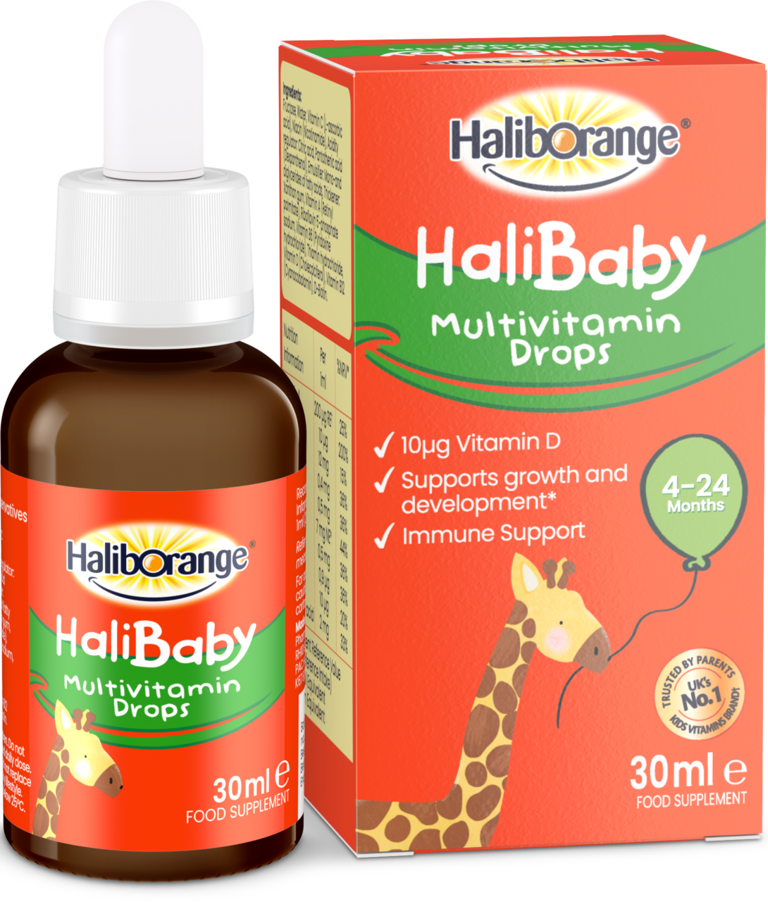 Haliborange Halibaby 30ml Multivitamin Drops for Baby's Health – Cured ...