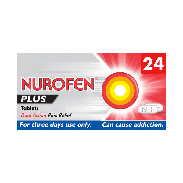 Nurofen Plus 200mg -24 Tablets – Cured Pharmacy