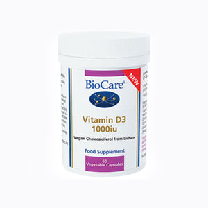Biocare Vitamin D3 1000iu – 60 Vegetable Capsules – Cured Pharmacy