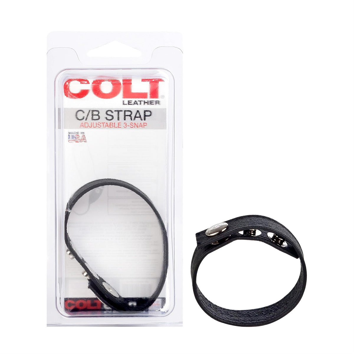 COLT Adjustable 3 Snap Leather Strap – Cured Pharmacy
