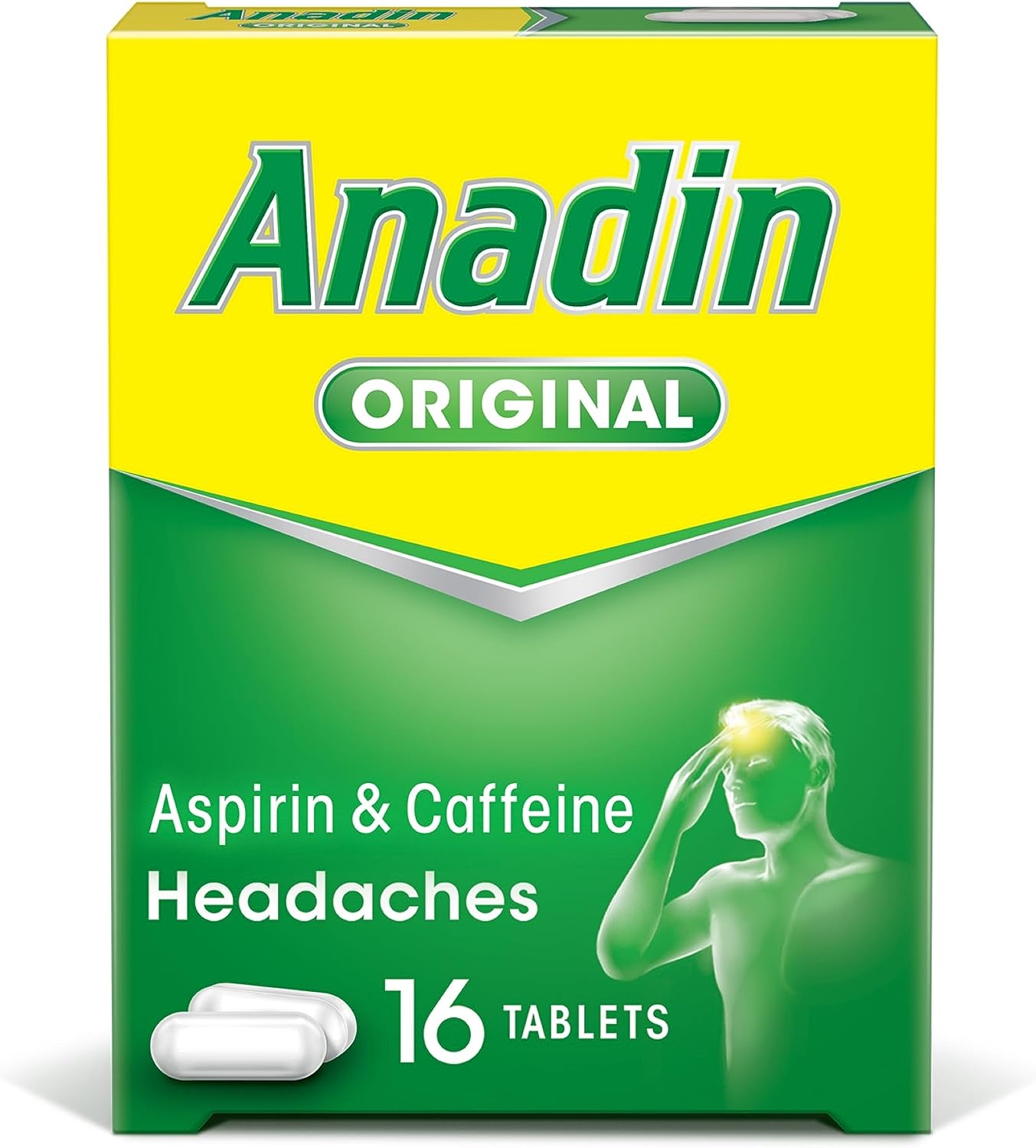Anadin Original Pain Relief Tablets 12 Pack - Fast Acting Relief