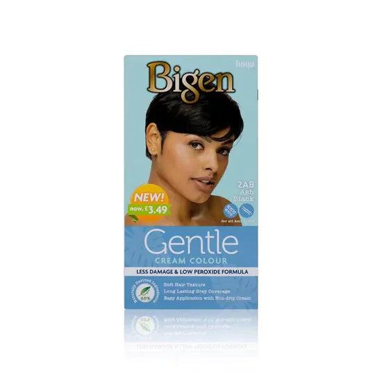Buy Bigen Gentle Cream Colour 2AB Ash Black – Ammonia-Free Hair Dye ...