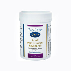 Biocare Adult Multivitamins & Minerals – 90 Vegetable Capsules – Cured ...