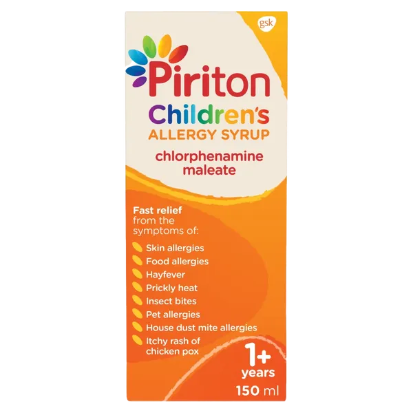 Piriton Hayfever & Allergy Relief Syrup for Children-150ml | x3 Pack ...