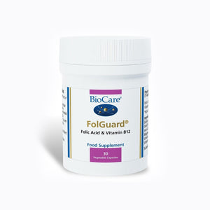 Biocare FolGuard (Folic Acid & B12) – 30 Vegetable Capsules – Cured ...