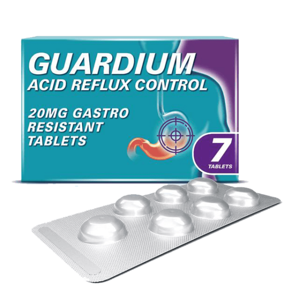 Guardium Acid Reflux Control 20mg - 7 Tablets – Cured Pharmacy