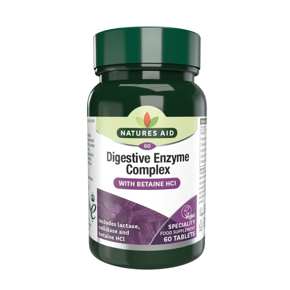 Natures Aid Digestive Enzyme Complex (with Betaine HCI) — Cured Pharmacy