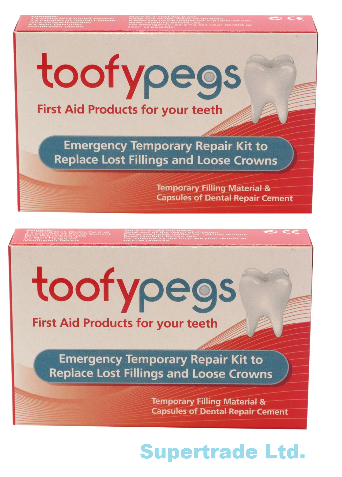 Toofypegs Toofy Pegs Emergency Crown Temporary Repair Kit Lost Filling ...