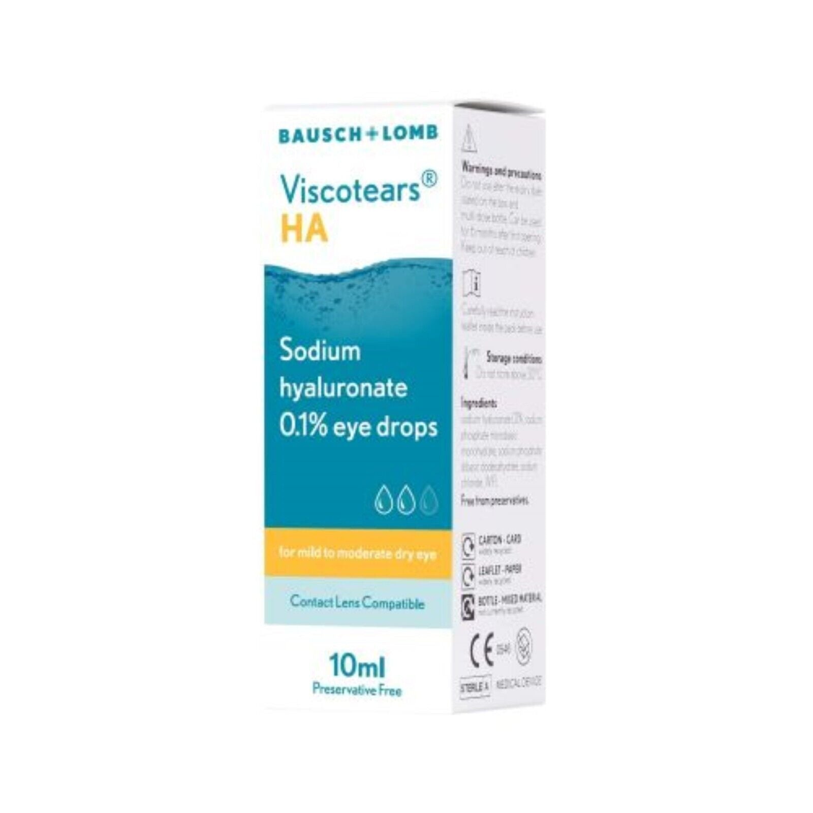 Viscotears HA Eye Drops 10ml – Cured Pharmacy