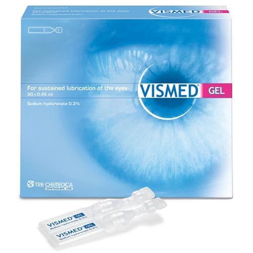 VISMED GEL Single Dose Vials - Pack of 20 (0.45ml Each) Eye Care ...